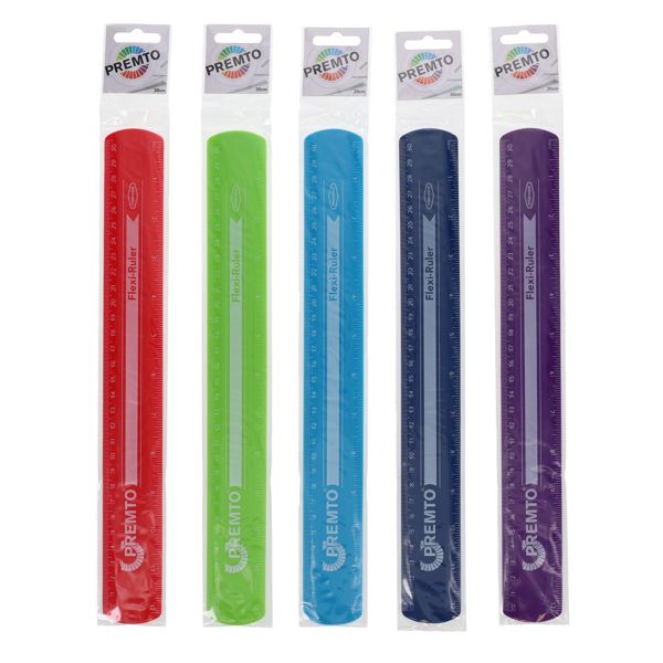 Premto 30Cm Flexi Ruler - 5 Asst – The Schoolwear House